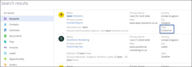 How to Modify Creatio Global Search to Add Colors That Highlight Important Data Points